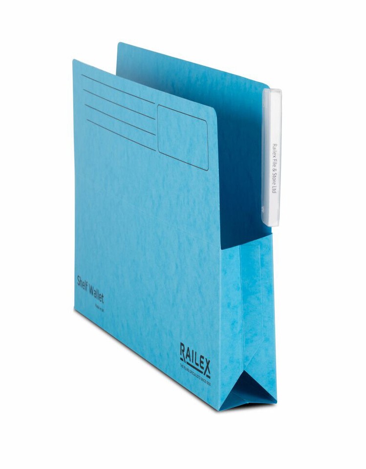 Railex Shelf Wallet SW5 A4 Foolscap 350gsm Document Filing Storage ...