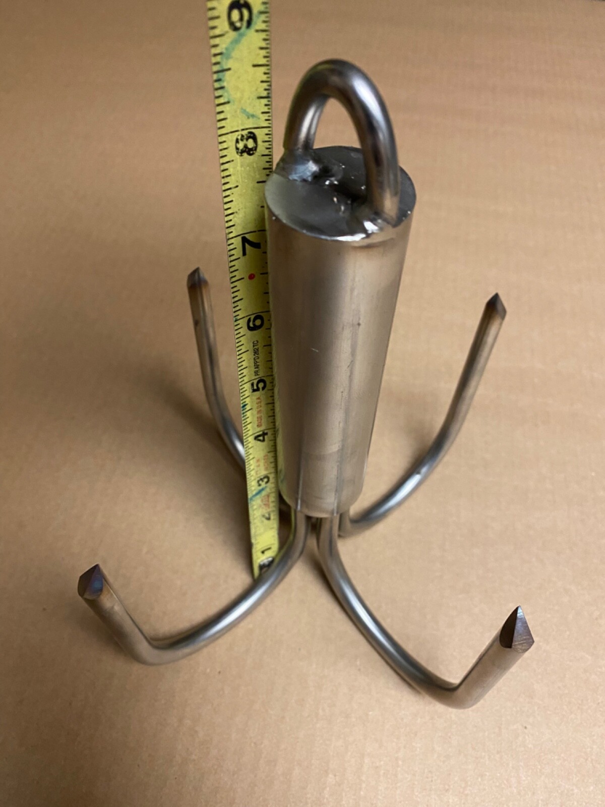 7 Inch Diameter Solid Stainless Welded Pier or Bridge Gaff With Eye For ...