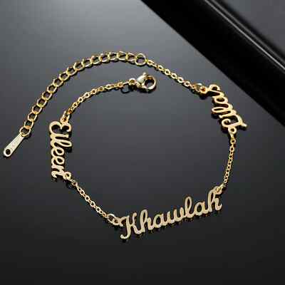 Customized Multiple Name Bracelet Family Gift Jewelry Stainless Steel ...