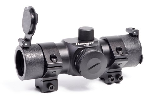 1X30 Red Dot Pellet Rifle Pistol Scope Sight w/ 3/8 Dovetail Ring 22 ...