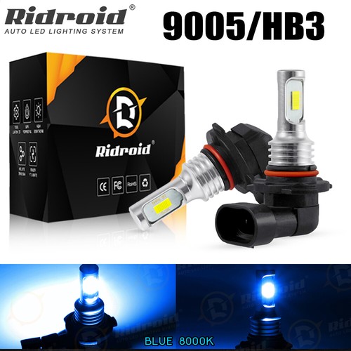 2x 9005 HB3 LED Headlight Super Bright Bulbs Kit Blue 8000K 8000LM High ...