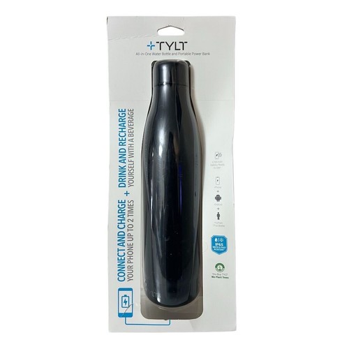 TYLT All-in-One Water Bottle & Portable Power Bank 17 oz | eBay
