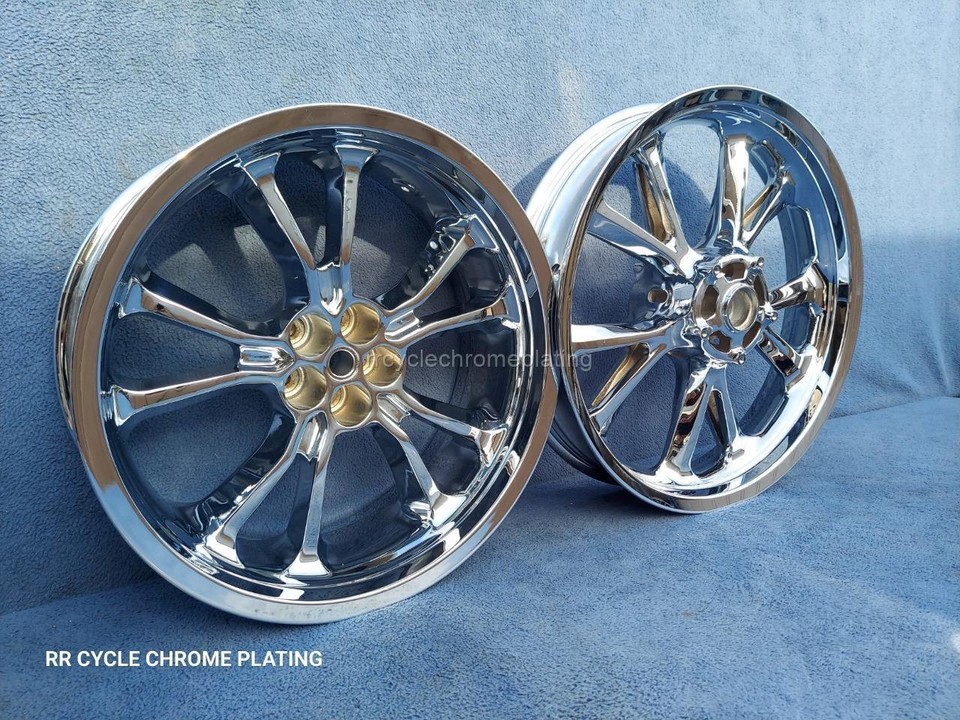 18-24 Chrome Honda GL1800 Goldwing Rims Wheels Front Rear Exchange ...