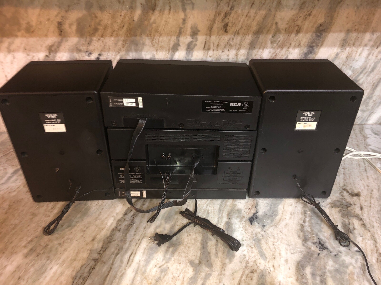 Vintage RCA RP 8530 A Stereo System AM/FM Radio Dual Cassette CD 2 Spks ...