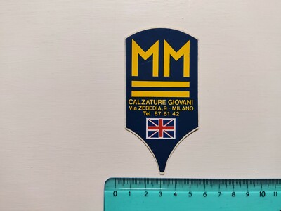 Adhesive MM Footwear Milano Shoes Sticker Autocollant Vintage 80s ...