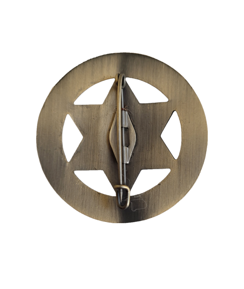 Old West US Bounty Hunter Badge Western Silver Gold Finish Bounty ...