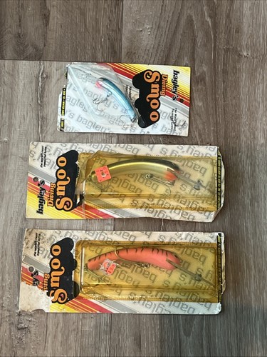 3 Vintage Bagley’s diving Smoo Fishing, Lures, Rare Pink Color | eBay