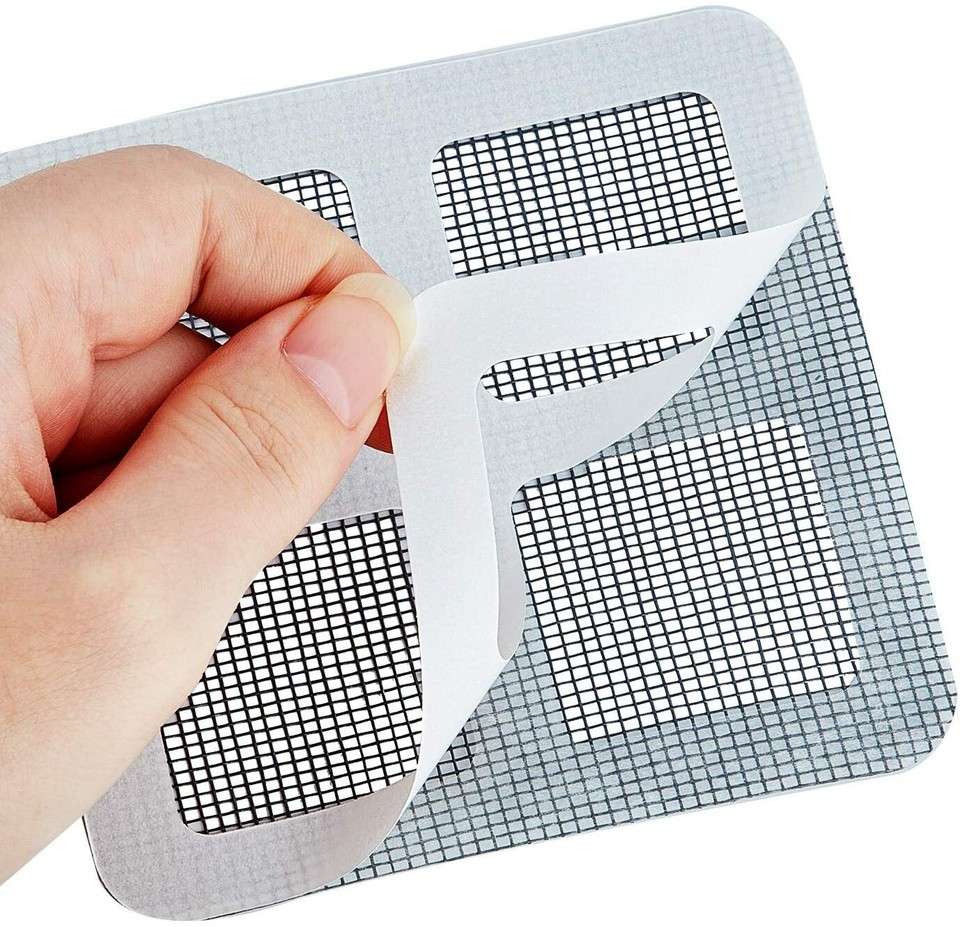 5x Window Door Screen Patch Repair Kit Cover Fiberglass Mesh Hole ...