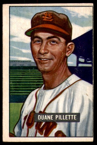 1951 Bowman #316 Duane Pillette Excellent RC Rookie High Number ID ...