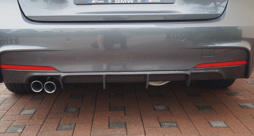 MH Carbon DTM Style Rear Bumper Fits for BMW M Package F30 F31 328i ...