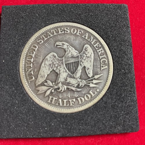 1853 Seated Liberty Half Dollar 50C ARROWS RAYS Silver US Coin, Nice ...