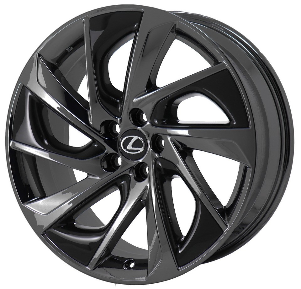 20" Lexus RX350 PVD Black Chrome Wheels Set of 4 | 8" Rim Width | 60 ...