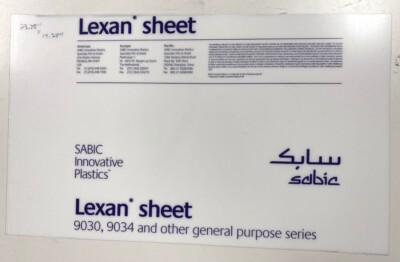 Clear Lexan Sheet .040" 23.375"x14.5" Polycarbonate make RC Body Wings ...