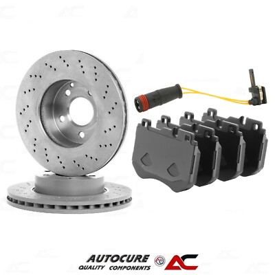 FOR MERCEDES C-CLASS C220 D AMG LINE MK4 W205 FRONT BRAKE DISCS PADS ...