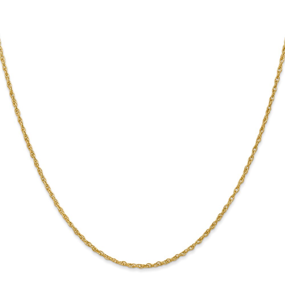 14K Yellow Gold 22" 1.3 Heavy Baby Rope Chain Necklace 2.53gram Gift ...