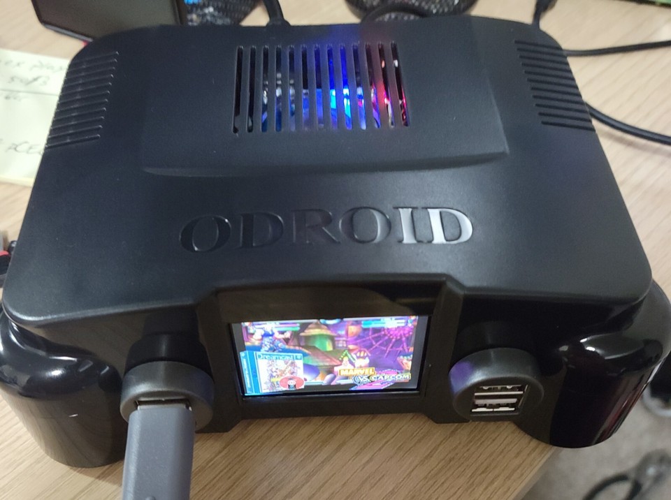 Odroid XU4 OGST RETRO N64 case+ LCD display, plug&play 256GB Recalbox ...