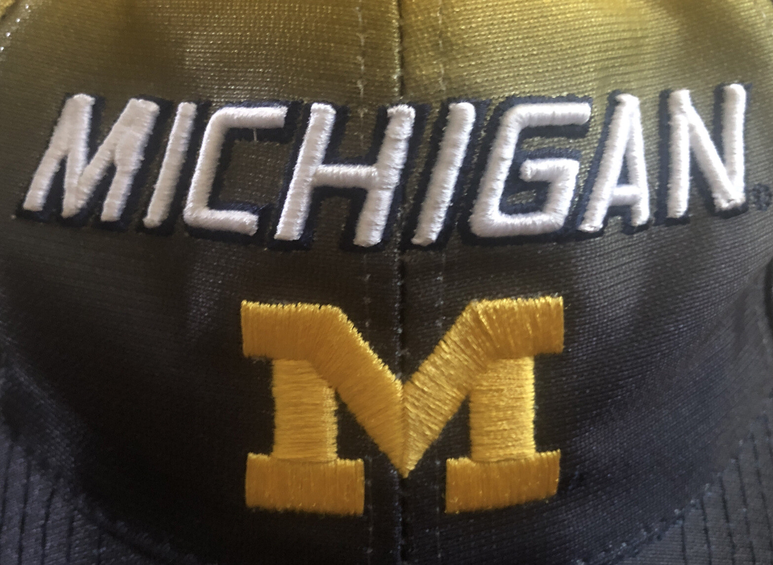 Michigan Wolverines Big House PUMA Adjustable Strapback cap hat Block M ...