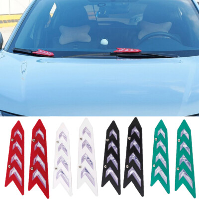 1 Pair Car Exterior Windshield Arm Wiper Wing Blade Spoiler Decor ...