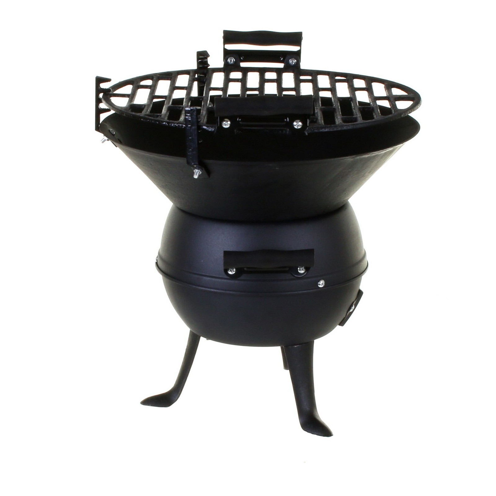 CAST IRON CHARCOAL BARBEQUE CAMPING GARDEN OUTDOOR SUMMER PARTY COOKING ...
