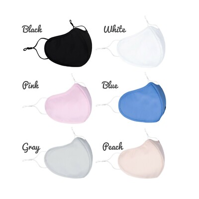 Water-Resistant, Duo Nano Copper Silver Filter Reusable Face Mask, 2 ...