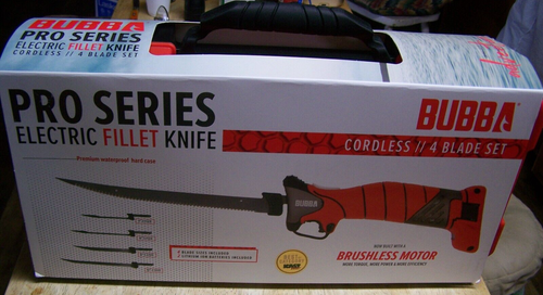 Bubba 4 Blade Lithium-Ion Pro Cordless Electric Fillet Knife Non-Slip ...