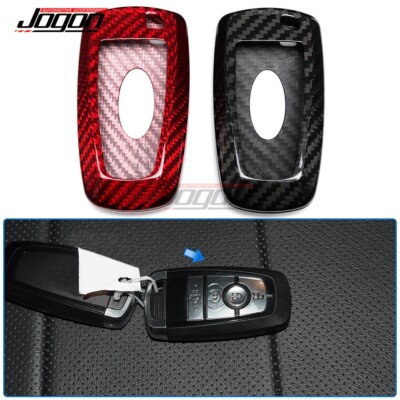 Real Carbon Car Key Fob Cover Case For Ford Mustang GT Dark Horse S650 ...