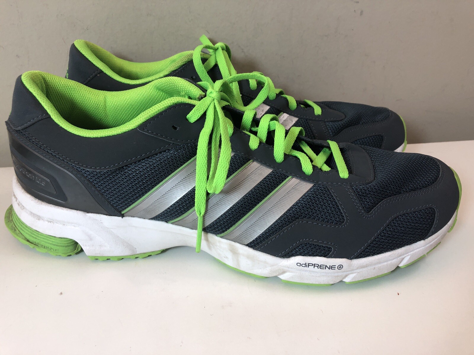 Adidas AdiPrene AdiWear Men’s Sneakers Running Shoes Green Gray Silver ...