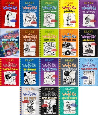 Diary of a Wimpy Kid 18 Books Collection Hardcover Set by Jeff Ki | eBay