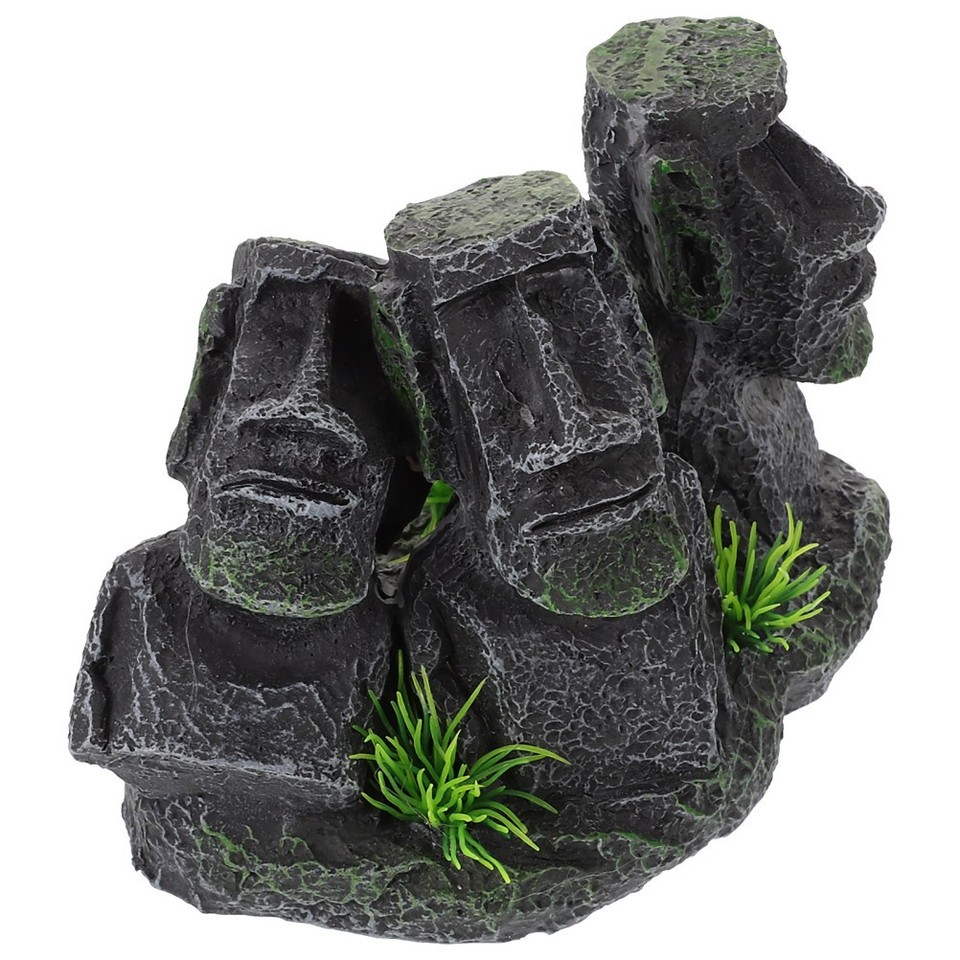 Fish Tank Decoration Aquarium Moai Decoration Aquarium Decoration ...