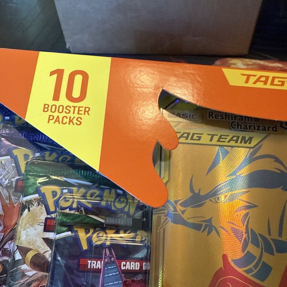 Pokemon TCG: Reshiram Charizard GX Premium Collection Tag Team Box ...
