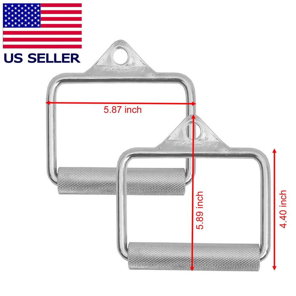 Home Gym Attachments Tricep Rope Lat Bar Press Down Cable Machine Curl ...