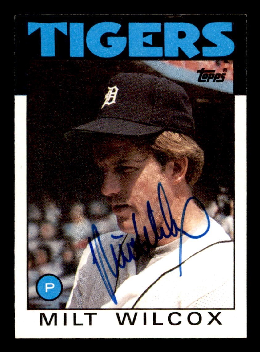 1986 Topps Baseball #192 Milt Wilcox Signed Autograph (No COA) | eBay