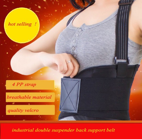 Double suspender Lumbar Support Lower Back Brace Weight Lifting back ...