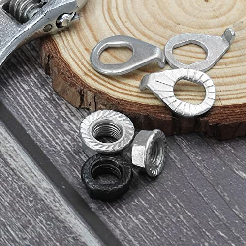 12 Pcs Bike Wheel Axle Nuts and Safety Washers Kit, 3 Size M8/M9.5/M10 ...