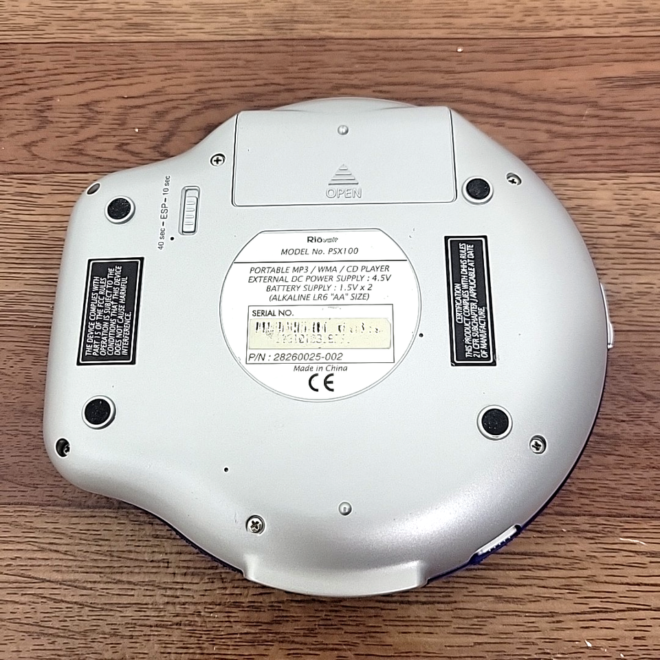 RioVolt PSX100 Portable CD Player MP3 WMA CD-R CD-RW – Tested Working ...