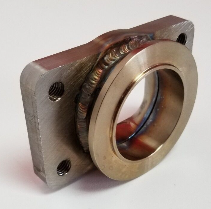 Stainless T3 Undivided Inlet Flange to 3.0" OD V-band Turbo Housing Fit ...