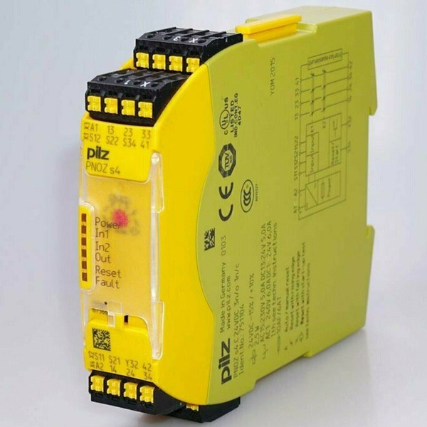 Pilz PNOZ s4 C 24VDC 3 n/o 1 n/c Stop Safety Relay (751104) for sale ...