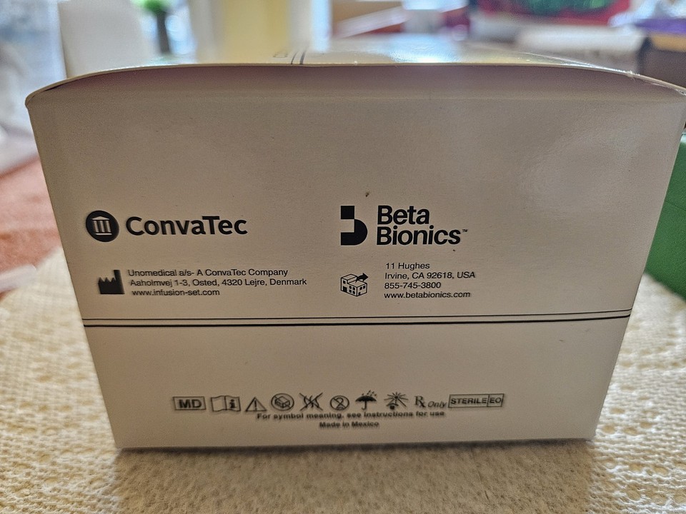 BETA BIONICS iLet Contact Detach 6MM23" INFUSION TUBING Set Box of 10 ...