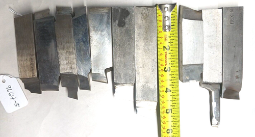 Lathe Tool Bits, (10) Various Geometry, High Speed Steel 5/8" up to 1 ...