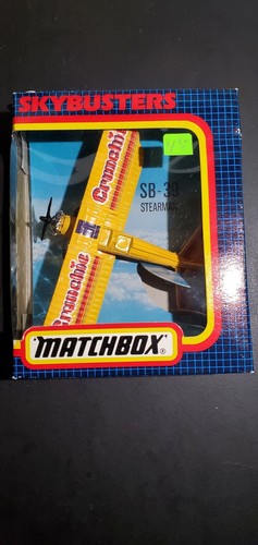 Vintage Matchbox Skybusters SB-39 Stearman Crunchie Plane * NEW * | eBay