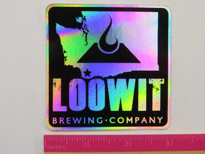 Silver BEER Collectible STICKER: LOOWIT Brewing Co ~ Vancouver ...