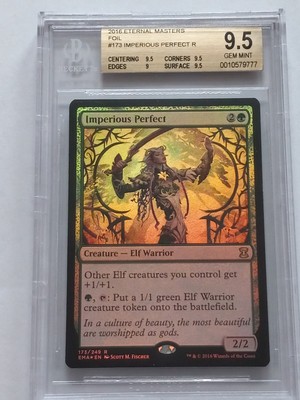 MTG Imperious Perfect Eternal Masters Foil Rare BGS 9.5 POP 1 | eBay