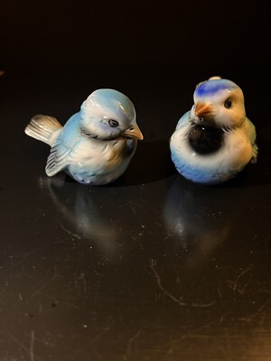 2 Goebel Hummel Blue Bird Figurine Blue Sparrow #CV73 and 74 EUC Made ...
