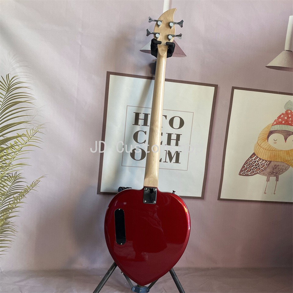Daisy Red Hot Red Heartbreaker Bass Electric Guitar Rosewood Fretboard ...
