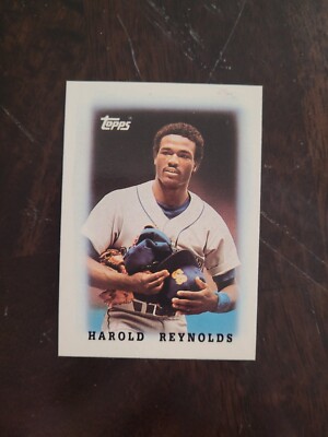 1988 Topps League Leaders Mini Harold Reynolds #91 Seattle Mariners | eBay