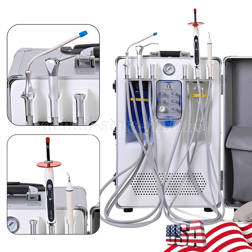 Portable Dental Mobile Delivery Unit 4Hole System Air Compressor ...