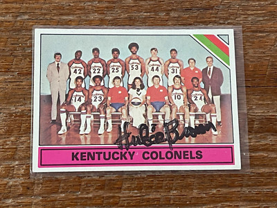 1975-76 1975 Topps Kentucky Colonels Hubie Brown signed autographed ...