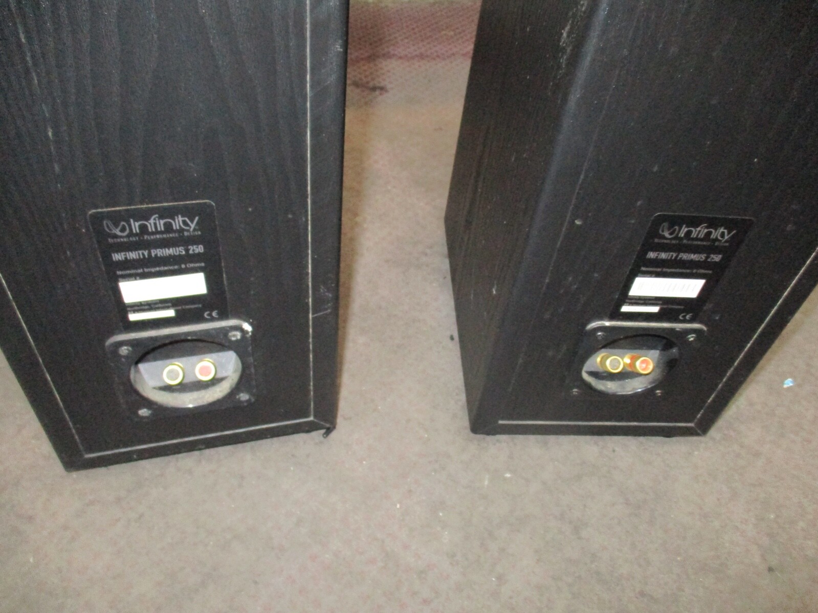 LOT OF 2 Infinity Primus 250 Tower Speakers TESTED WORKING GOOD | eBay