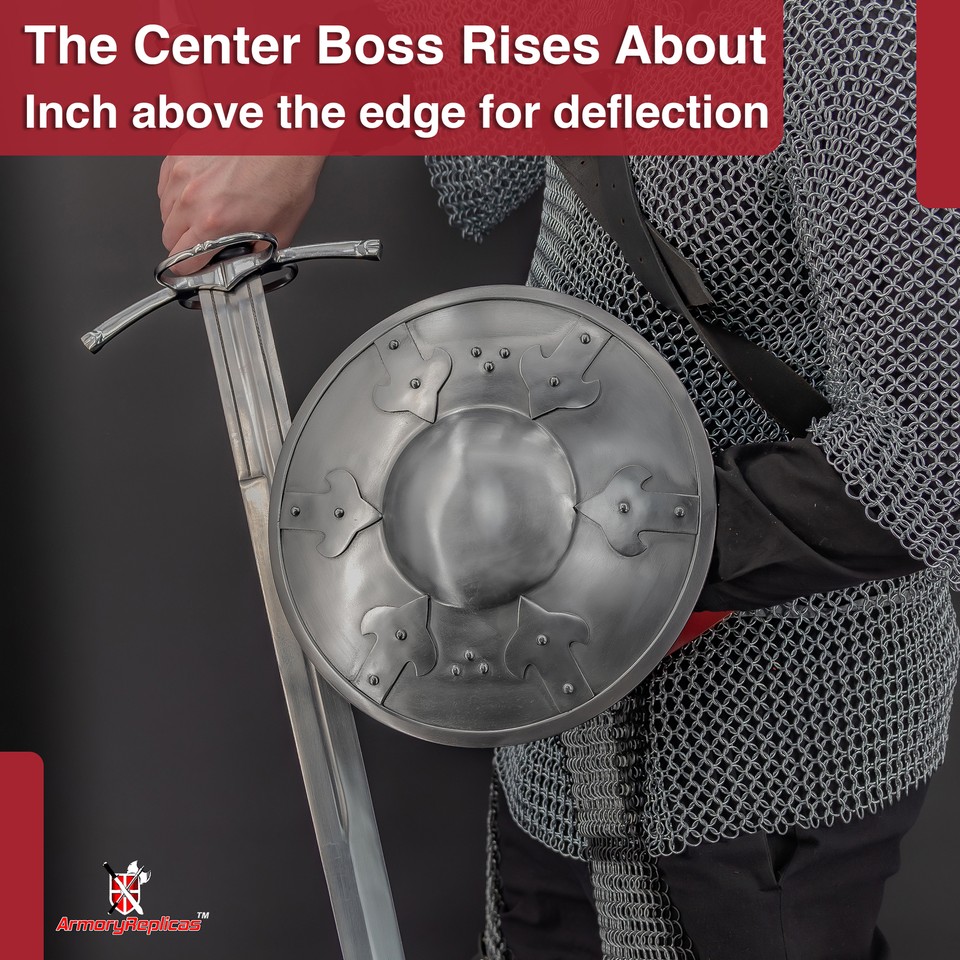 Armory Replicas Close Combat Talhofer Grand Master Buckler Metal Shield ...