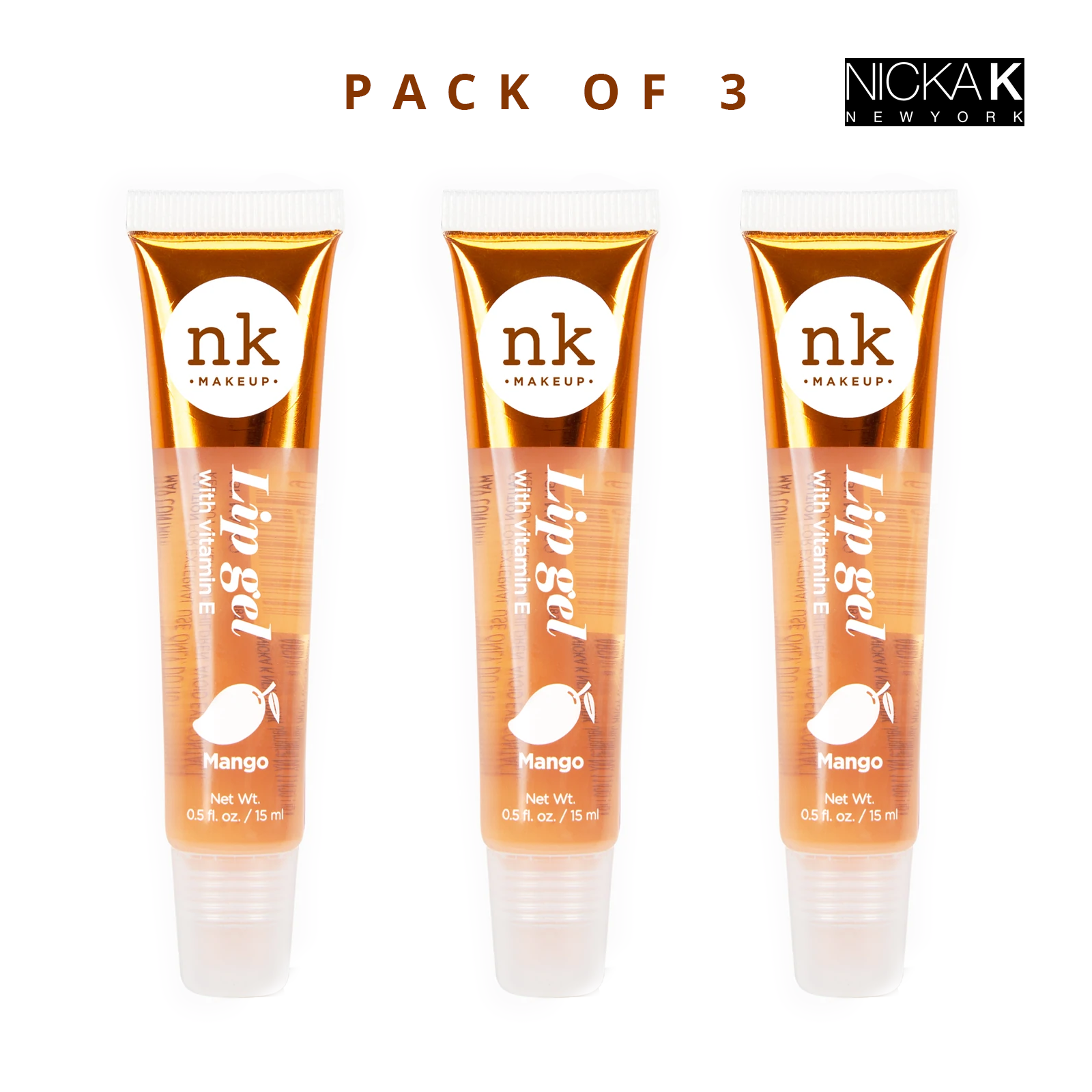 NICKA K (NK) Hydrating Lip Gel Assorted Collection Clear, Cherry ...
